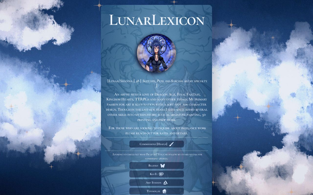 LunarLexicon's Carrd